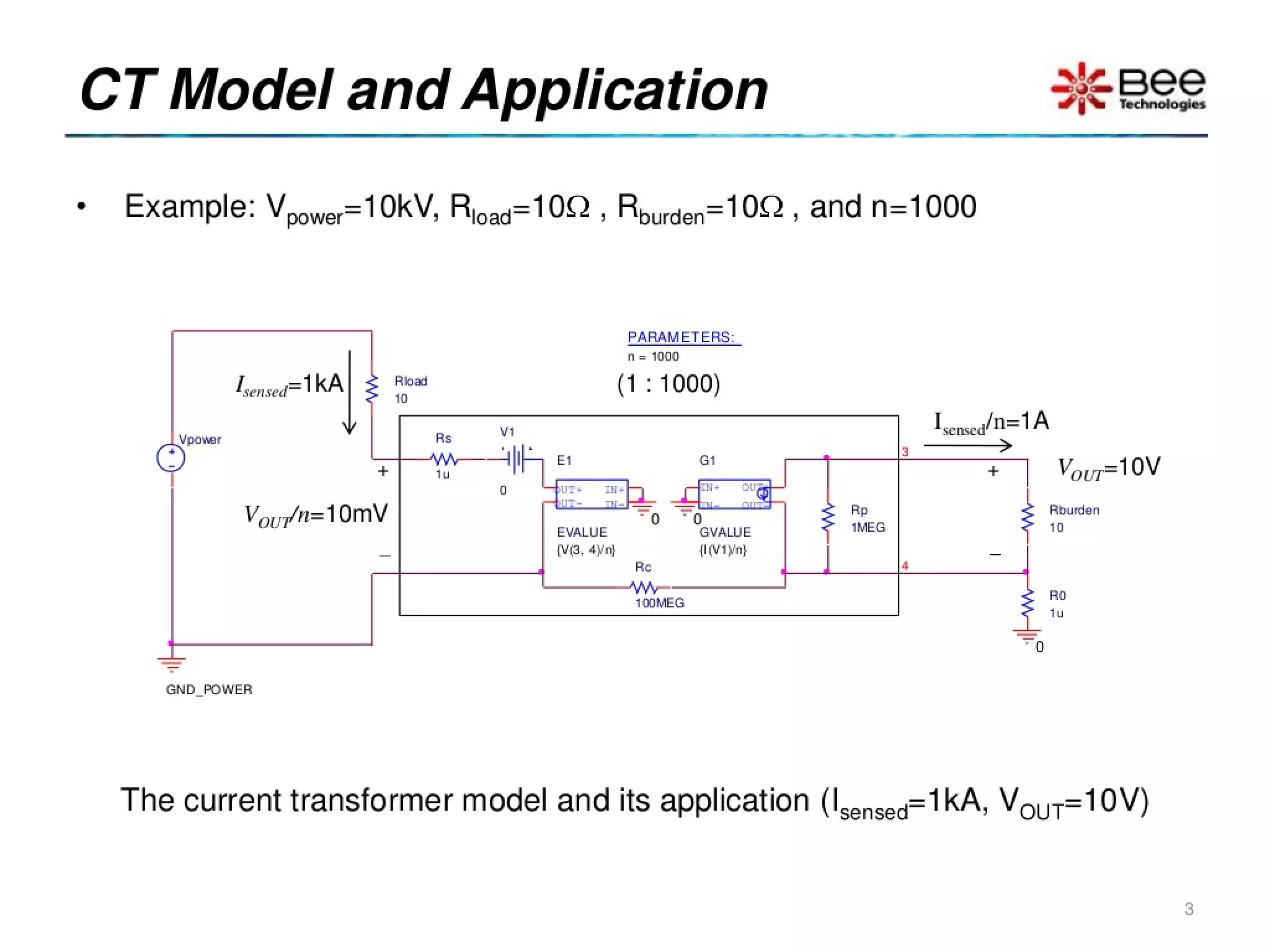 Spice model of current transformer | PDF