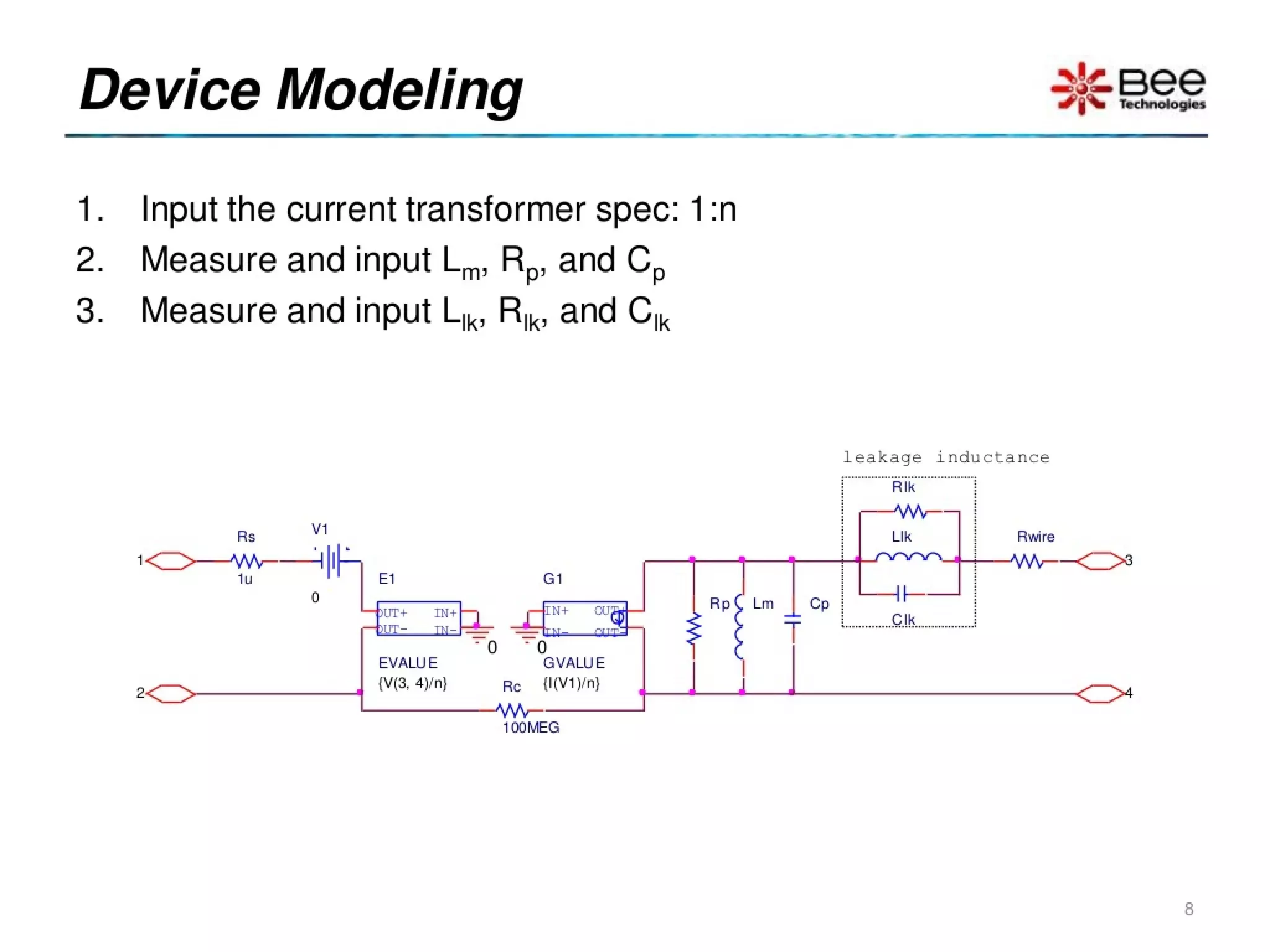 Spice model of current transformer | PDF