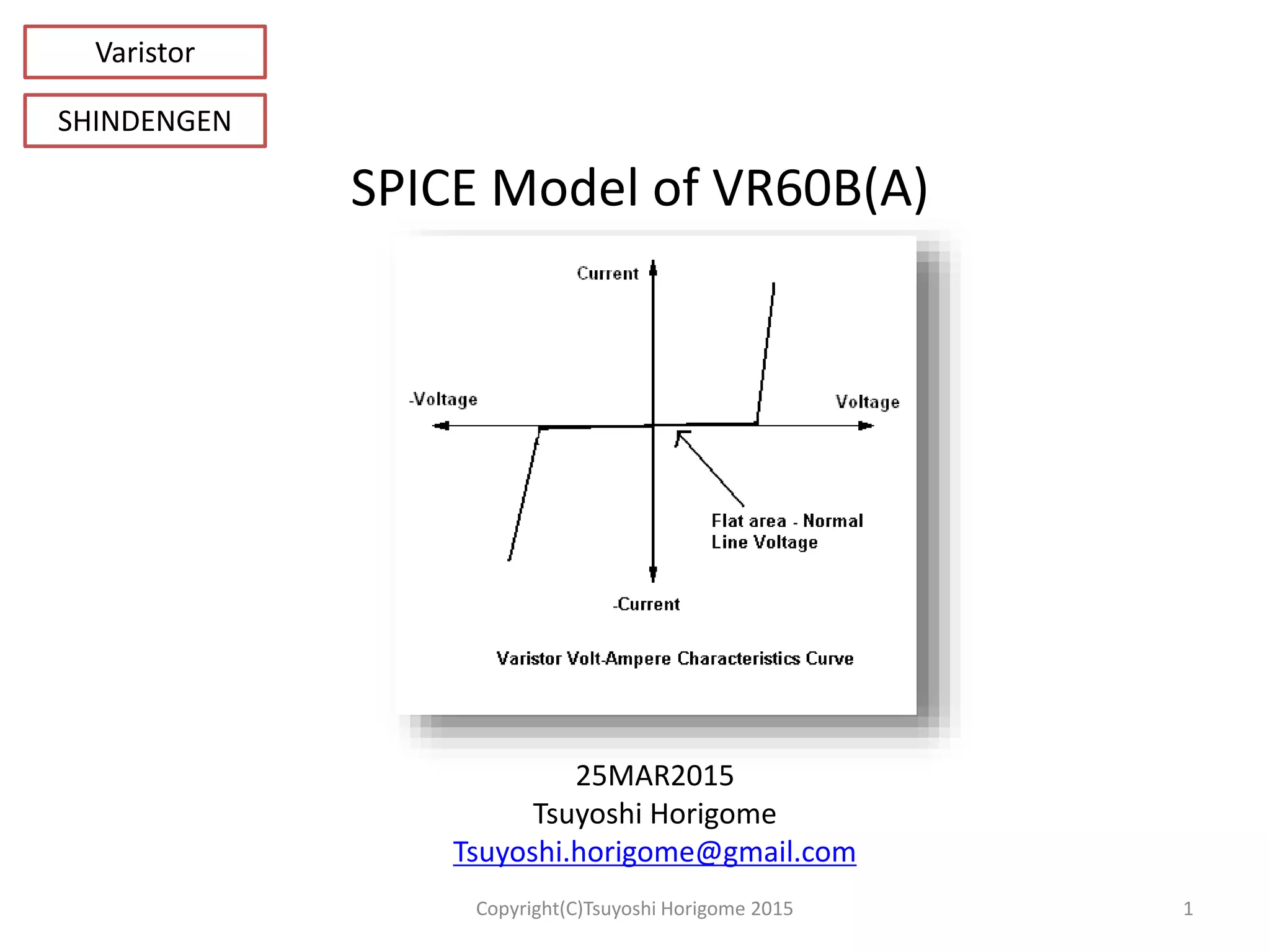 SPICE Model of VR60B(A) | PPTX
