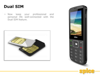 Spice Power S-580 Dual Sim Mobile | PDF