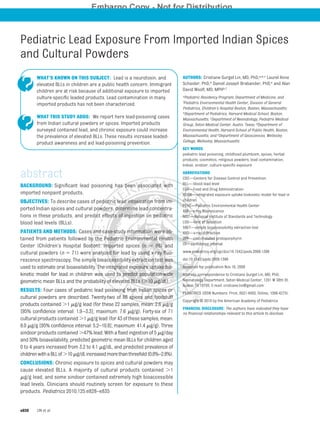 Dangerous Indian Spices | PDF