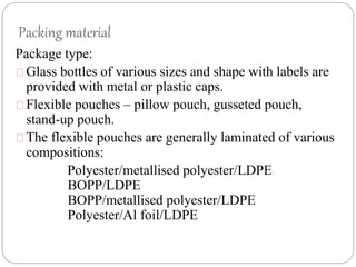 Spices packing material | PPTX