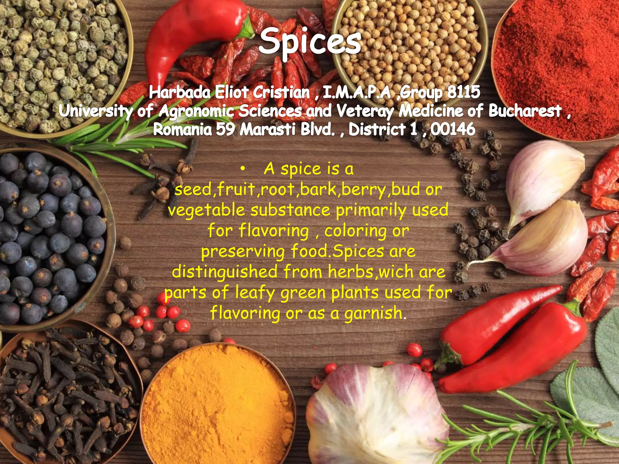 Spices | PPTX