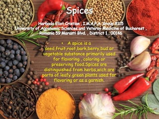 Spices | PPTX