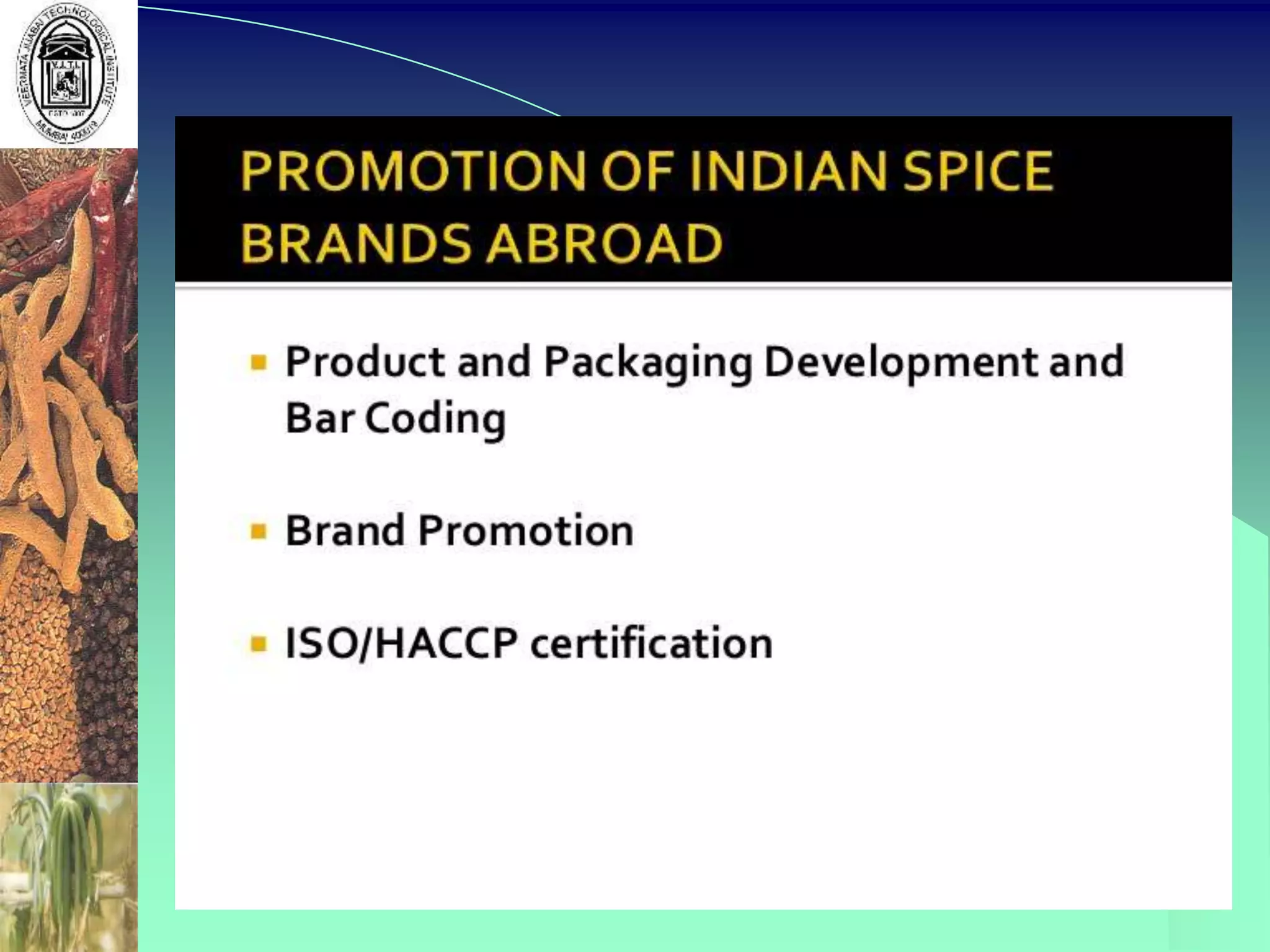 MARKETING OF INDIAN SPICES. | PPTX