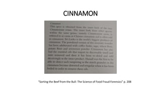Spices Adulteration - Dangerous? Avoidable? | PPTX