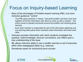Spice up your lecture with Inquiry-based Learning | PPT