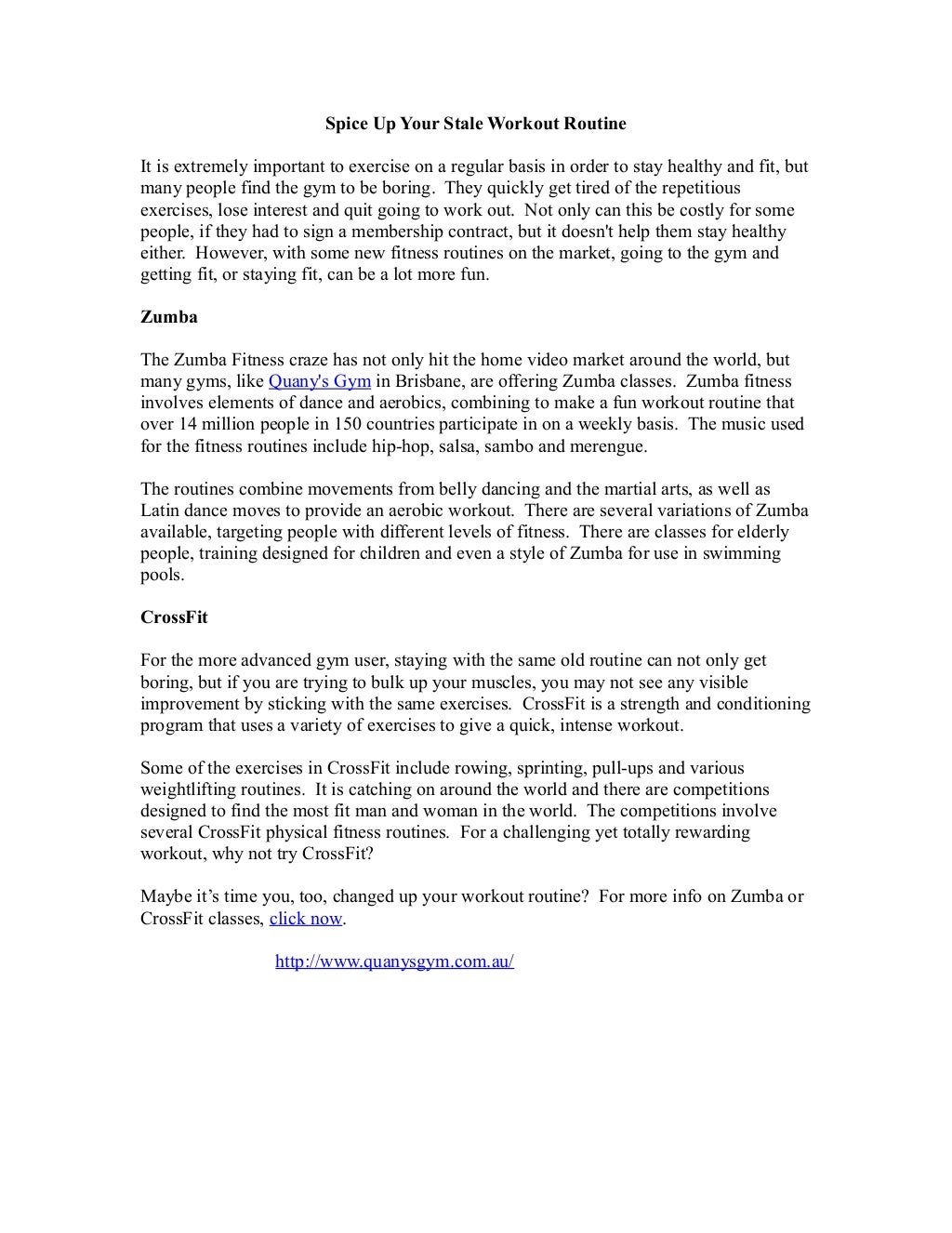 Spice Up Your Stale Workout Routine