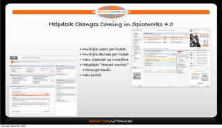 Spiceworks - The Next Frontier | PDF | Operating Systems | Computer Software and Applications