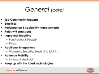 The Next Frontier of Spiceworks’ Product Roadmap - Greg & Tabrez | PPT | Computer Software and ...