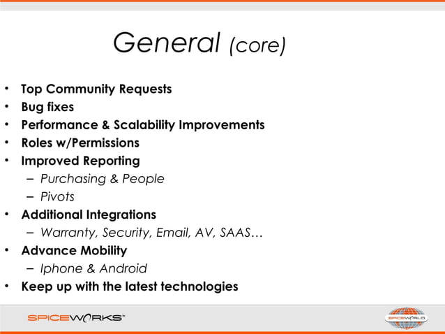 The Next Frontier of Spiceworks’ Product Roadmap - Greg & Tabrez | PPT