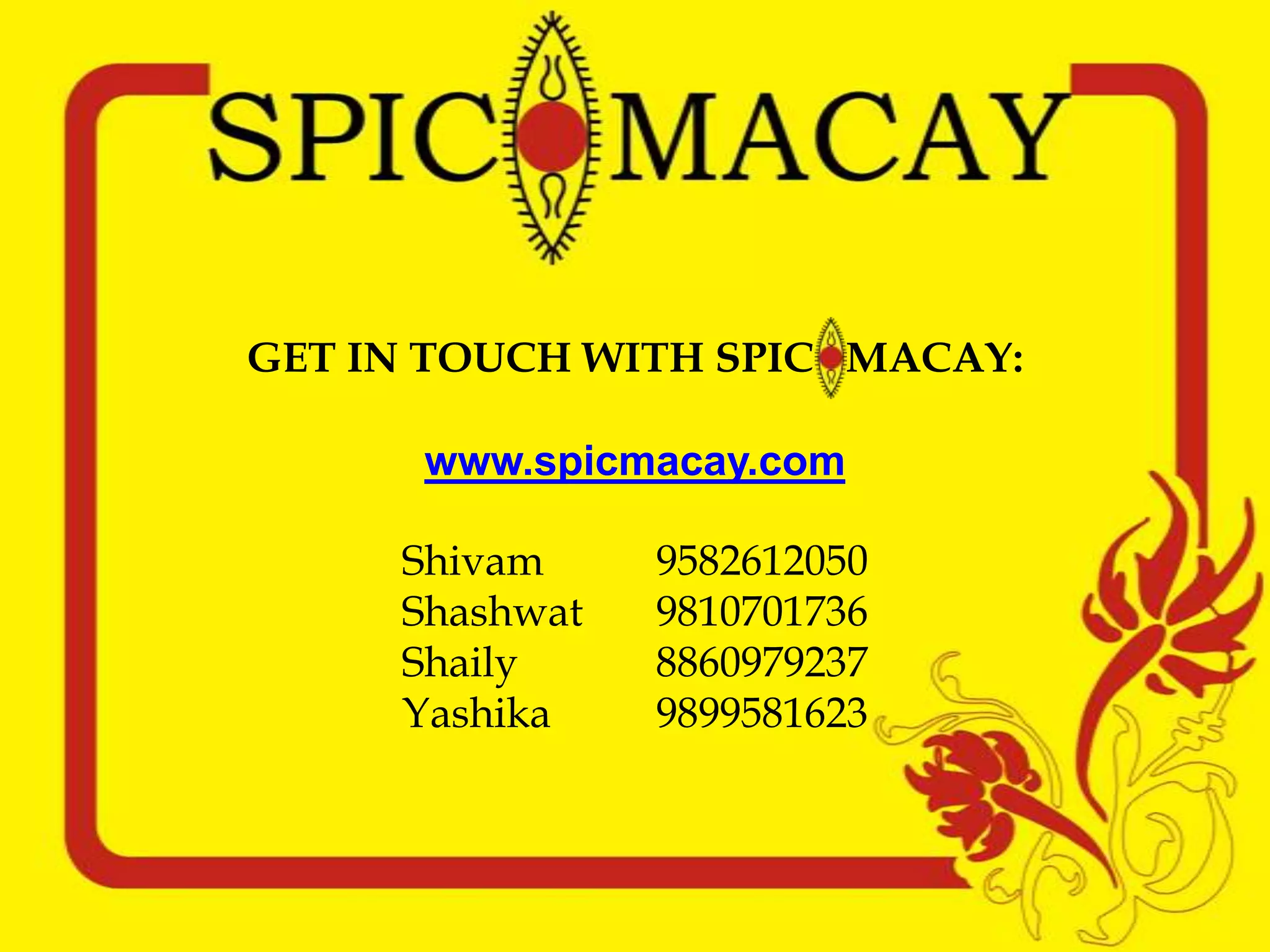 Spic macay presentation | PPTX