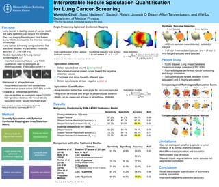 Interpretable Spiculation Quantification for Lung Cancer Screening | PPTX
