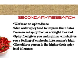 Spicy food deconsumption | PPT