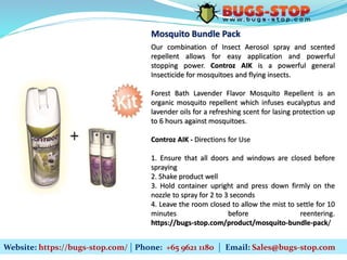 Spider and Birds Pest Control Products Singapore by Bugs-stop | PPT