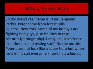 Spider man | PPTX
