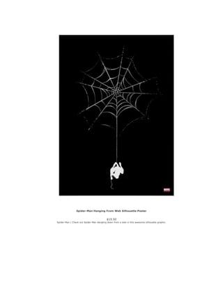 Spider Man Hanging Silhouette