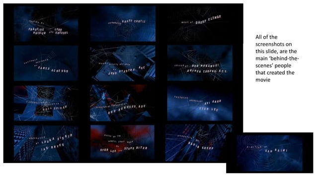 Spiderman (2002) - Title Analysis | PPT