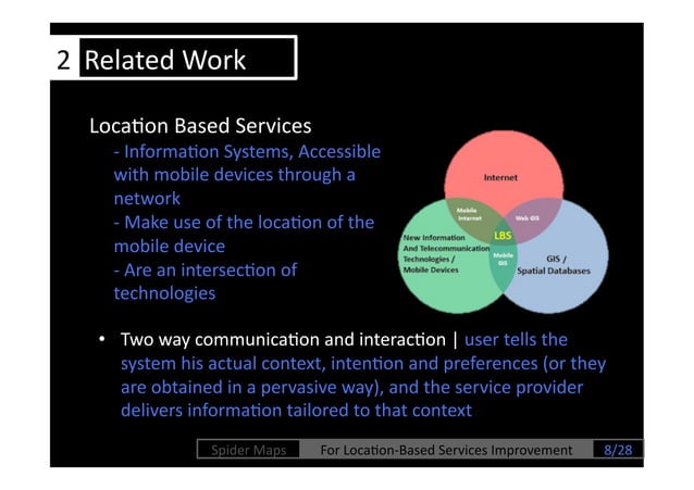 Spider maps for location based services improvement | PPT