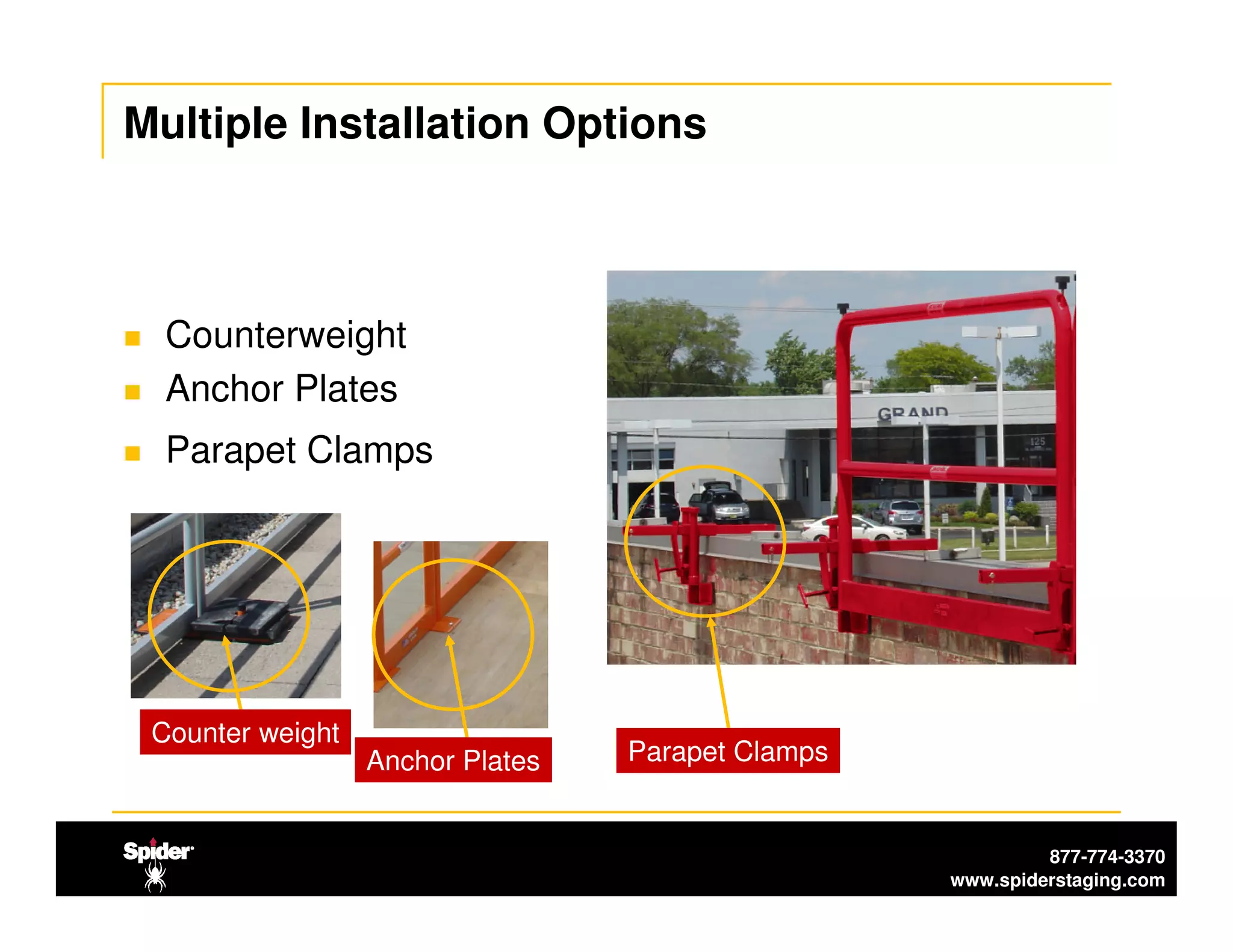SpiderRail - Temporary guard rail for fall protection | PDF