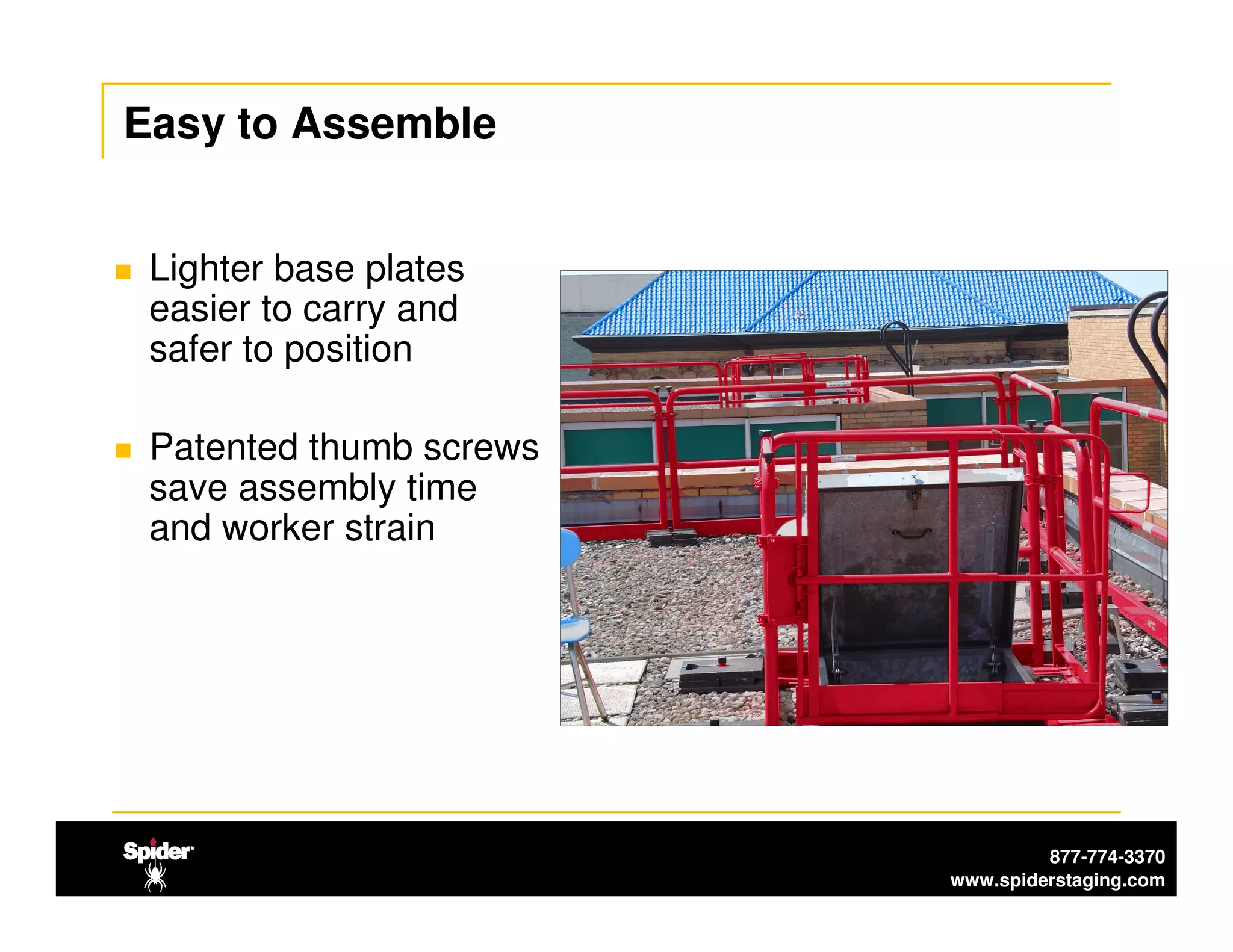 SpiderRail - Temporary guard rail for fall protection | PDF