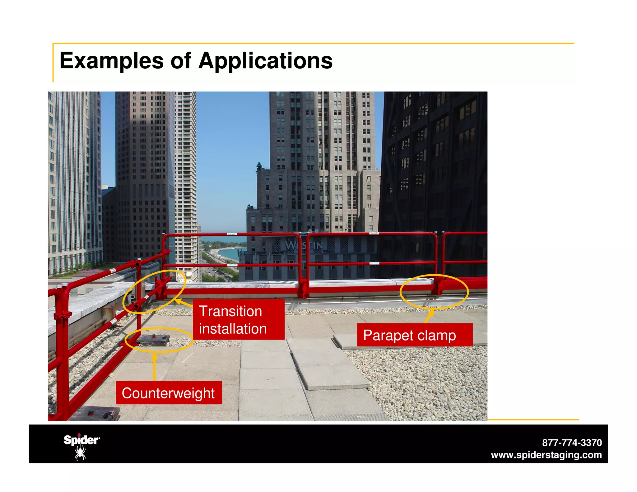 SpiderRail - Temporary guard rail for fall protection | PDF