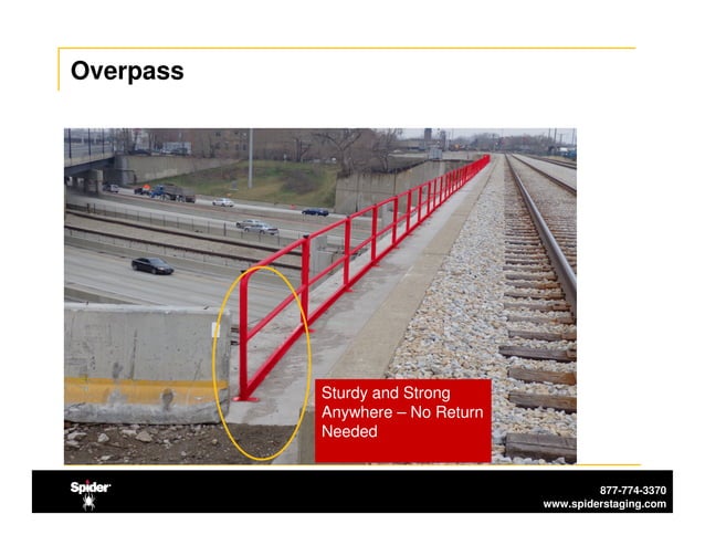 SpiderRail - Temporary guard rail for fall protection | PPT