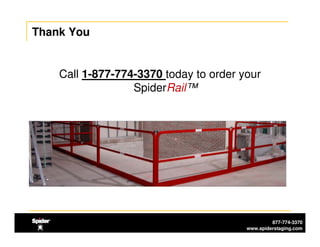 SpiderRail - Temporary guard rail for fall protection | PPT