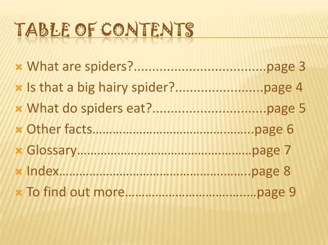 Spiders | PPT
