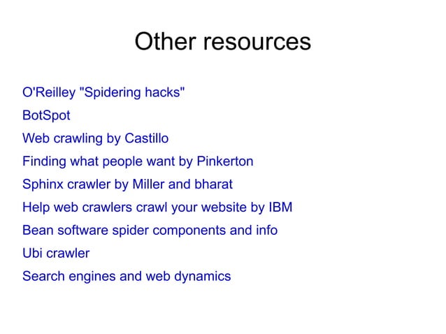 Search Engine Spiders | ODP