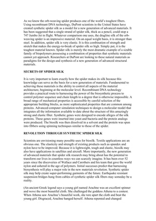 Spider Silks | DOC | Needlework | Arts and Crafts