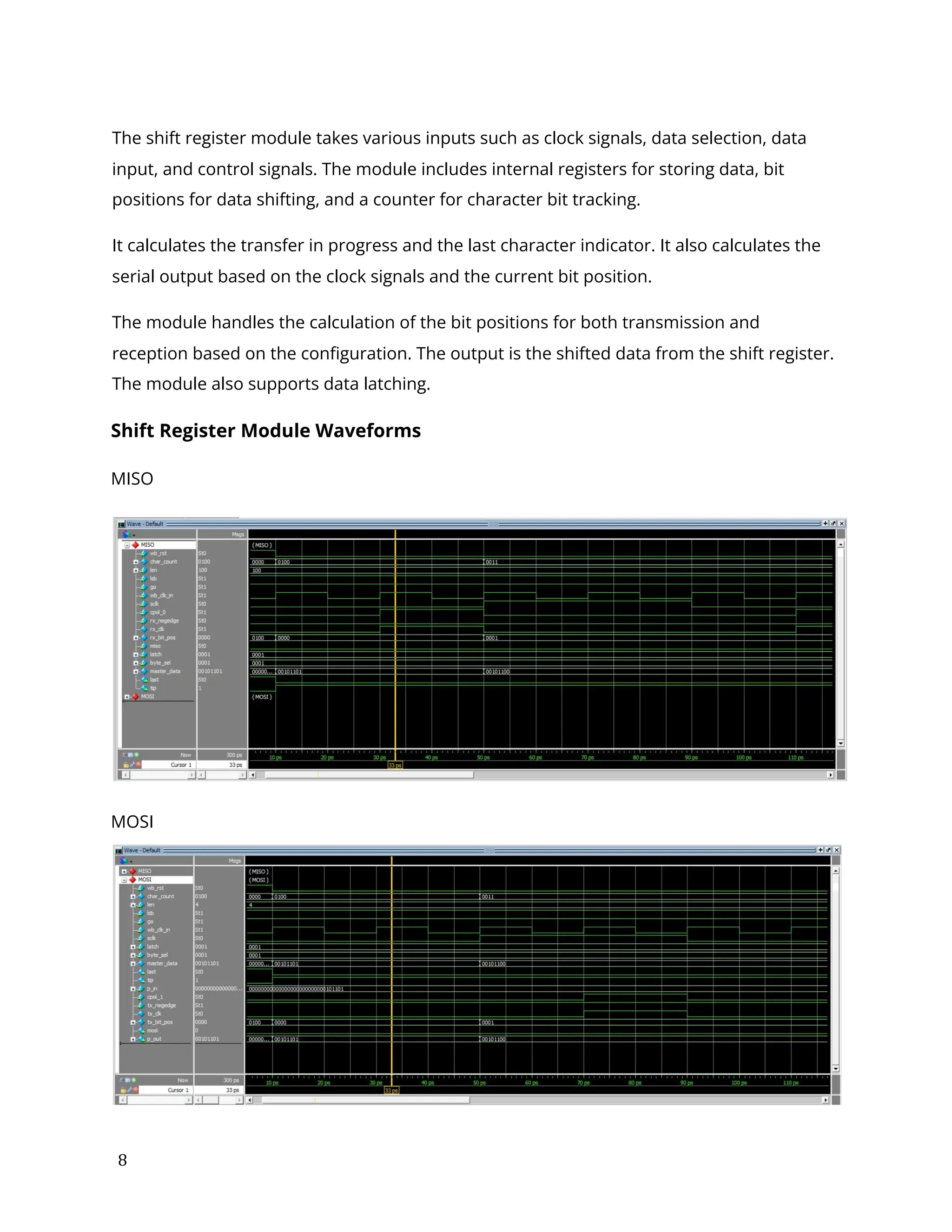 SPI Design Report used in serial communication | PDF