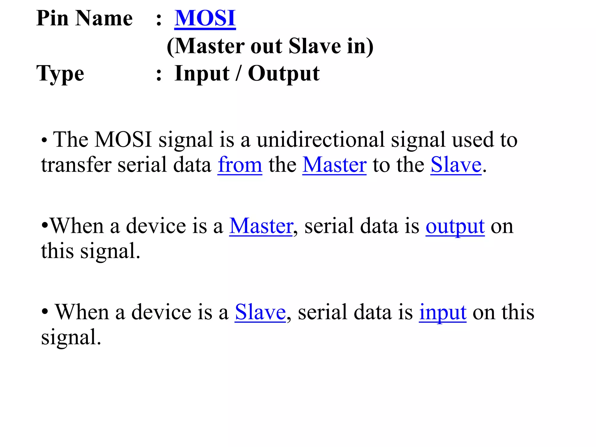 Serial Peripheral Interface(SPI) | PPT