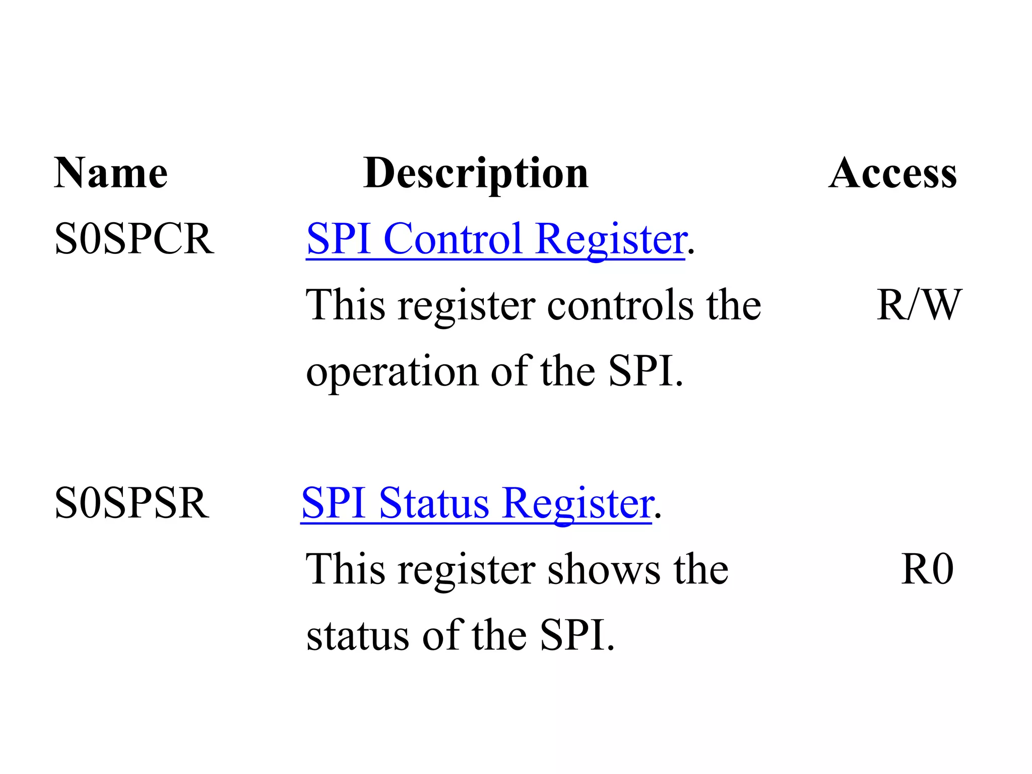 Serial Peripheral Interface(SPI) | PPT | Operating Systems | Computer Software and Applications