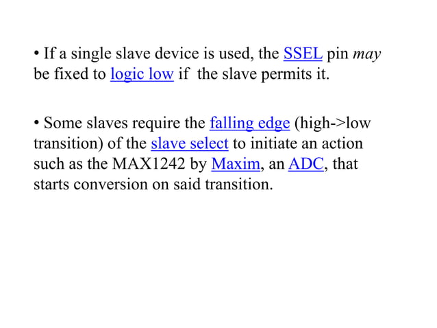 Serial Peripheral Interface(SPI) | PPT | Operating Systems | Computer Software and Applications