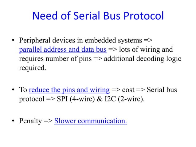Serial Peripheral Interface(SPI) | PPT | Operating Systems | Computer Software and Applications