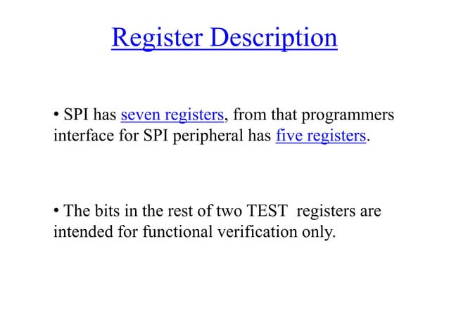 Serial Peripheral Interface(SPI) | PPT | Operating Systems | Computer Software and Applications