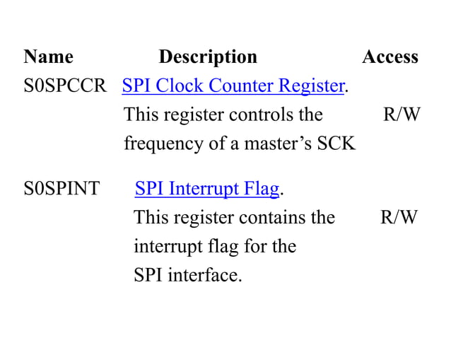 Serial Peripheral Interface(SPI) | PPT | Operating Systems | Computer ...