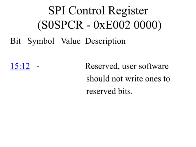 Serial Peripheral Interface(SPI) | PPT | Operating Systems | Computer ...