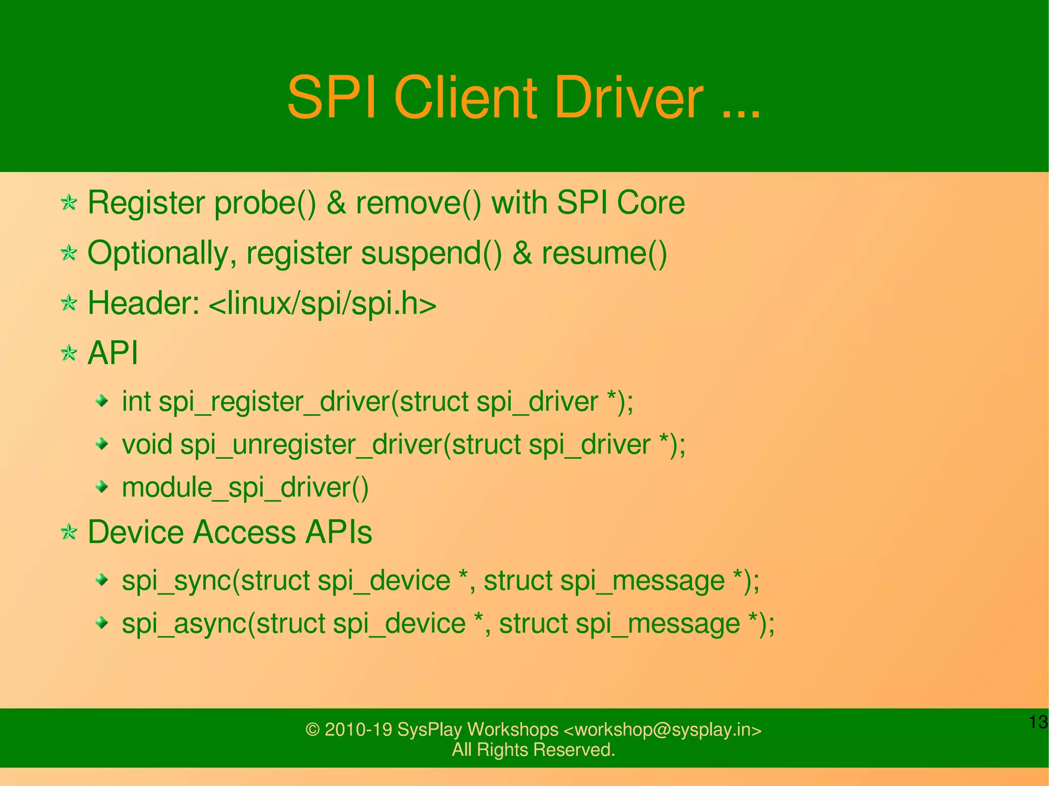 SPI Drivers | PDF