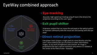 AR Glasses with Gaze-locked projection | PPTX