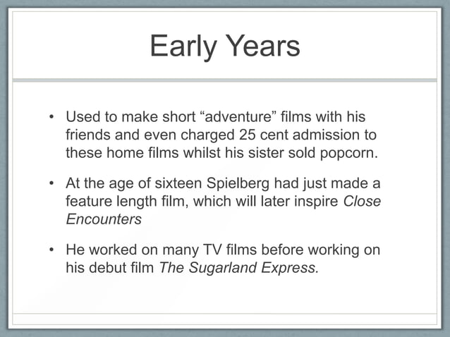 Spielberg presentation | PPTX