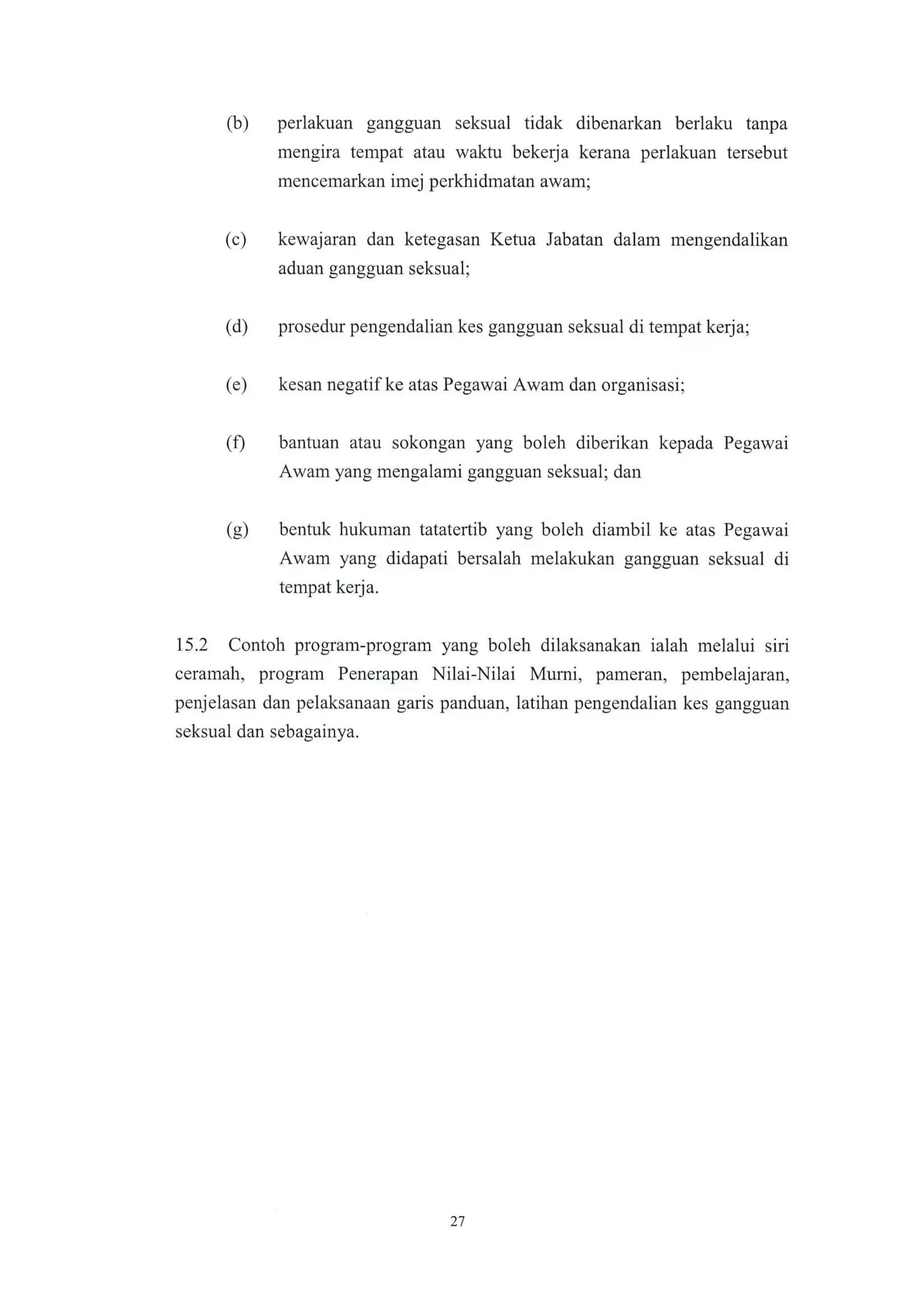 Spi garis panduan pengenadalian kes gangguan seksual di tempat kerja | PDF