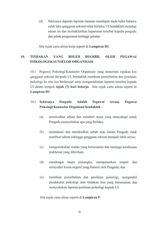 Spi garis panduan pengenadalian kes gangguan seksual di tempat kerja | PDF