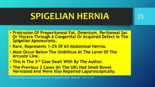 Laparoscopic Repair of Strangulated Spigelian Hernia | PPT