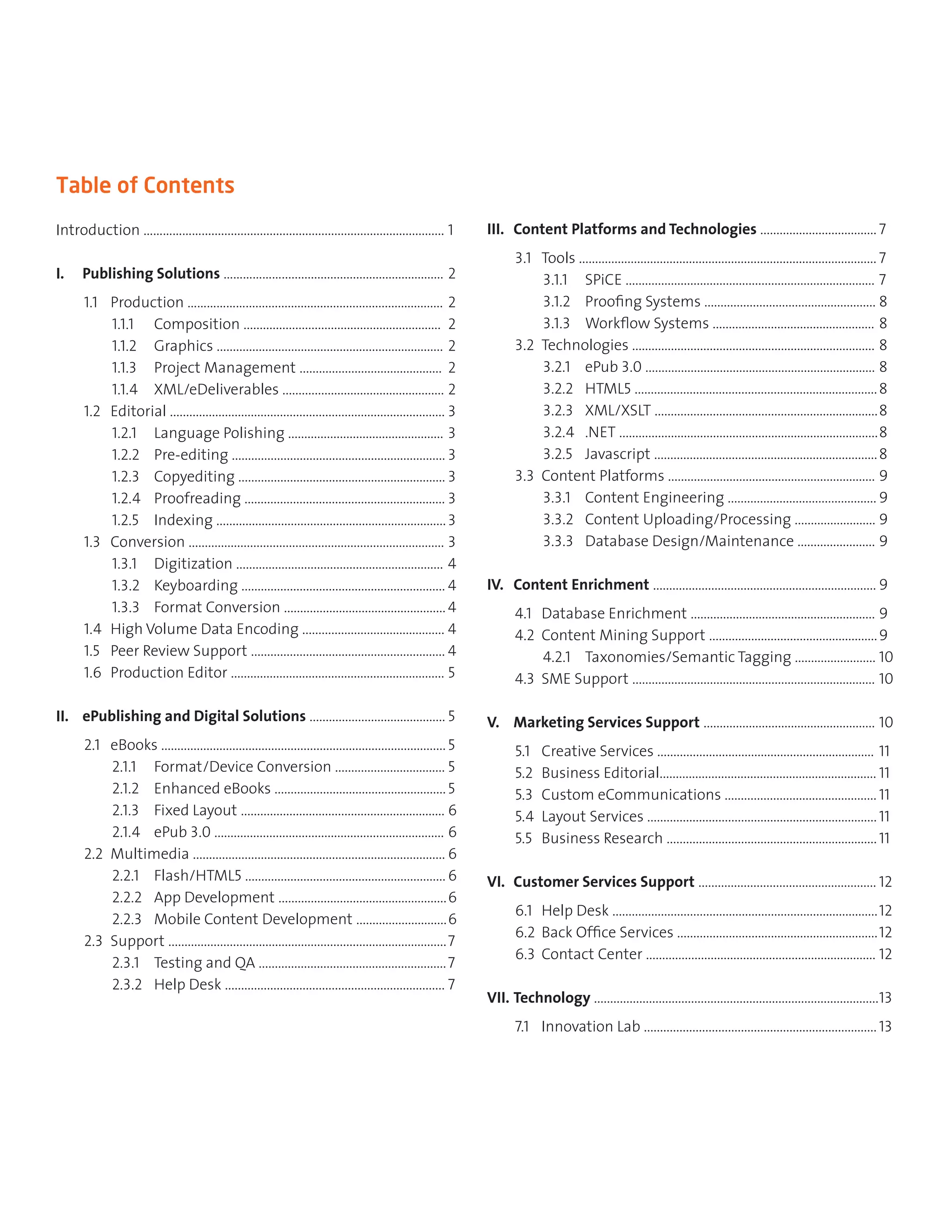 SPi Global Services Overview | PDF