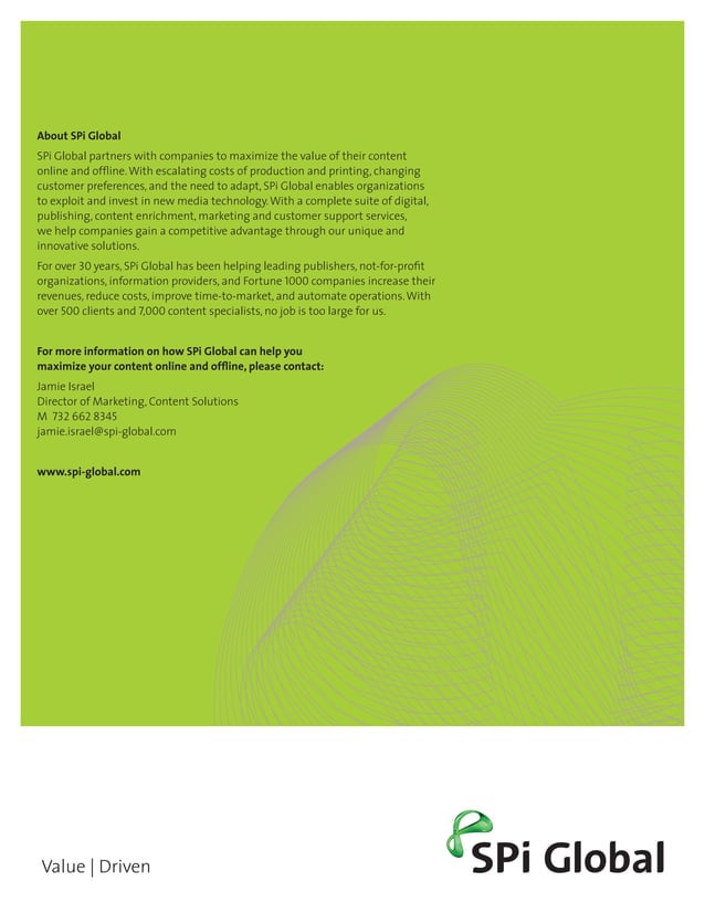 SPi Global Services Overview | PDF