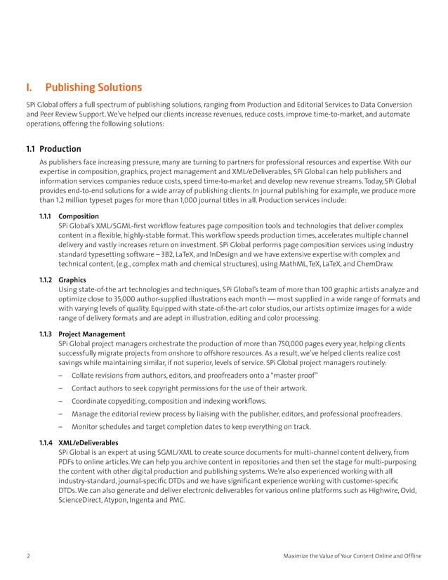 SPi Global Services Overview | PDF