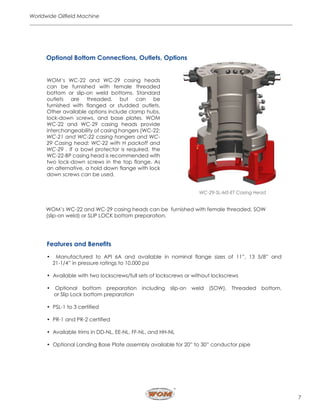 SPII Compact Wellhead, Wellhead Equipments - Worldwide Oilfield Machine ...