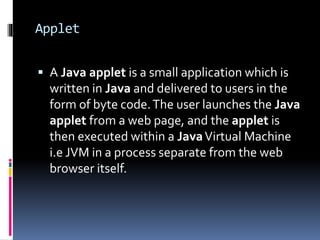 Ppt on open and close door using Applet | PPT